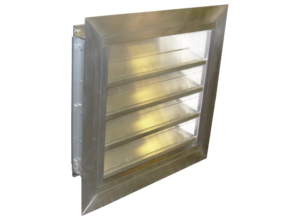 4 Inch Drainable Aluminum Flanged Louver | Lloyd Industries