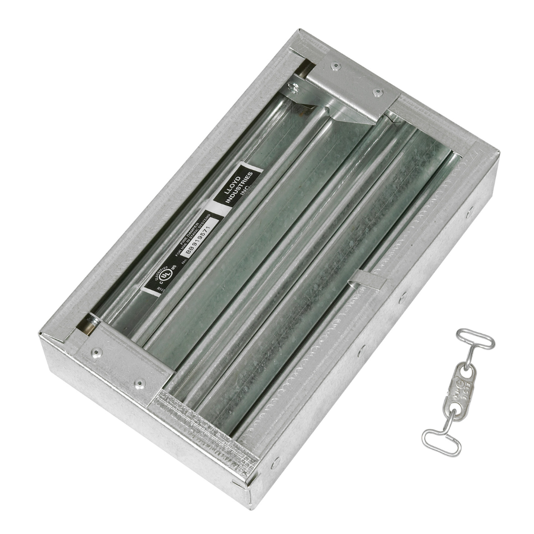 Fire dampers in commercial buildings
